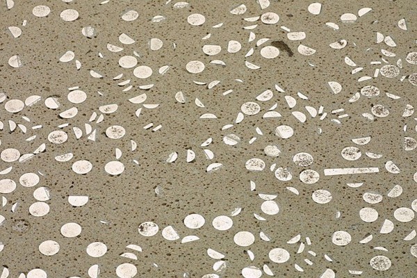 Polymer concrete 'coins' - MaterialDistrict