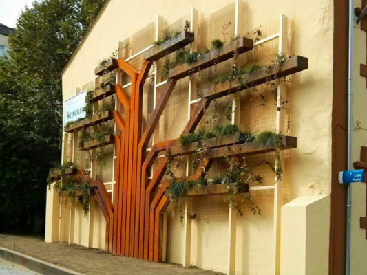 Urban steel tree garden - MaterialDistrict