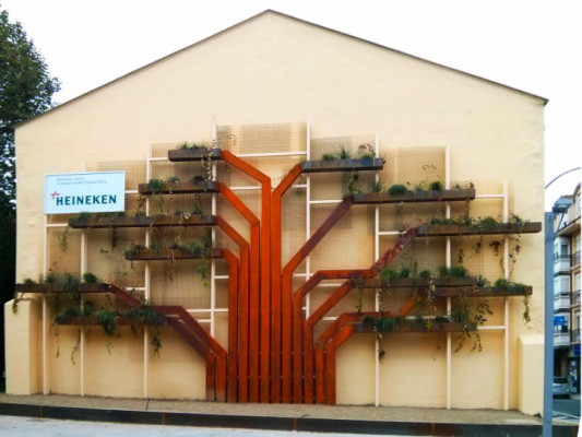 Urban steel tree garden - MaterialDistrict