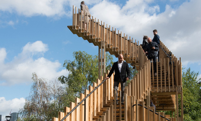 Endless stair pavilion - MaterialDistrict