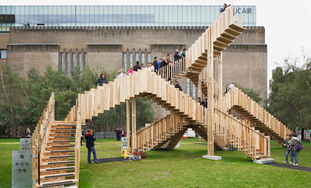 Endless stair pavilion - MaterialDistrict
