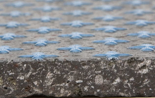 Silk screen printed lava stone - MaterialDistrict