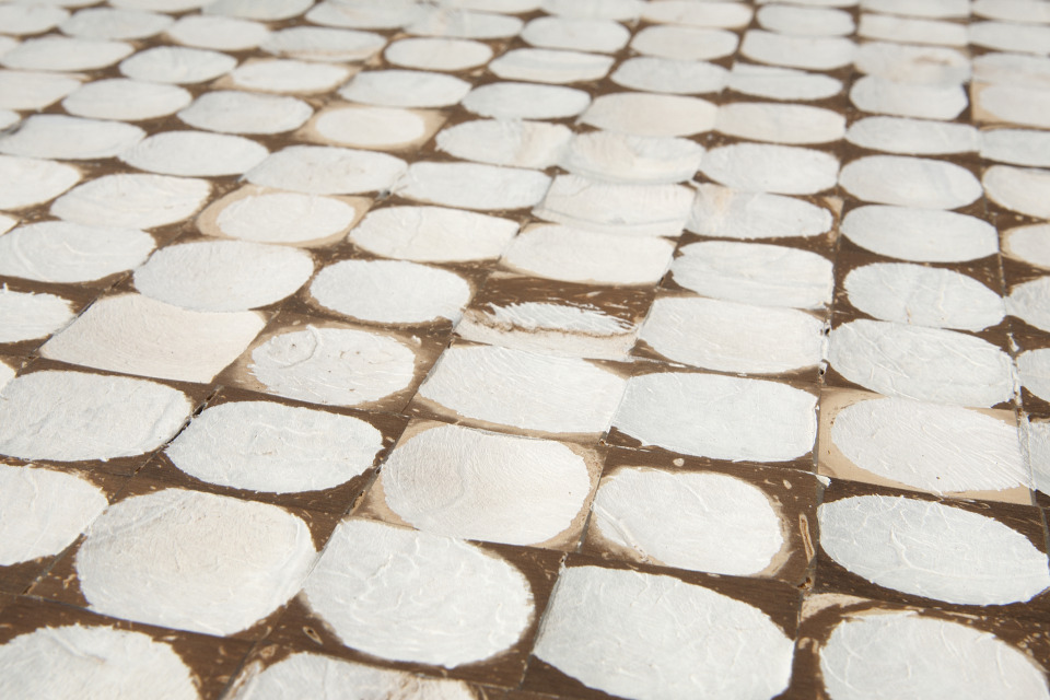 Coconut mosaic panels - MaterialDistrict