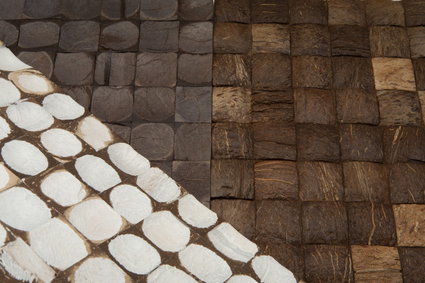 Coconut mosaic panels - MaterialDistrict