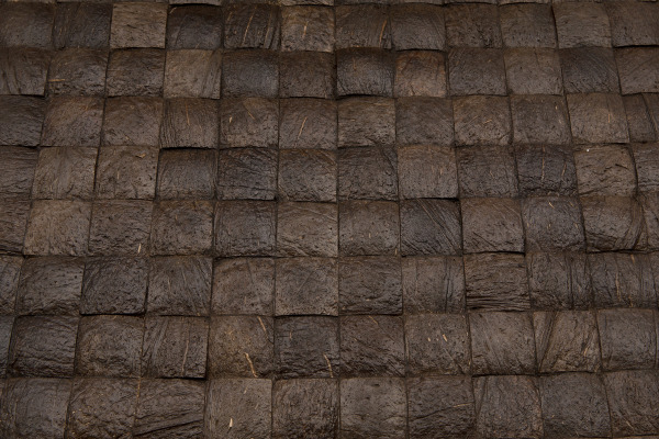 Coconut mosaic panels - MaterialDistrict