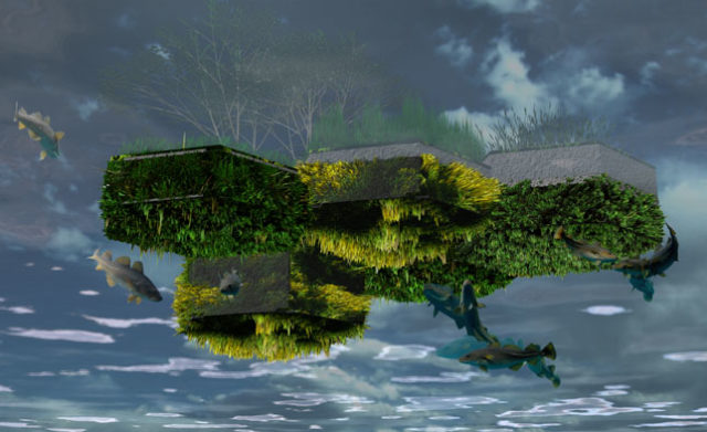 Recycled Park made from plastic waste retrieved from the river ...