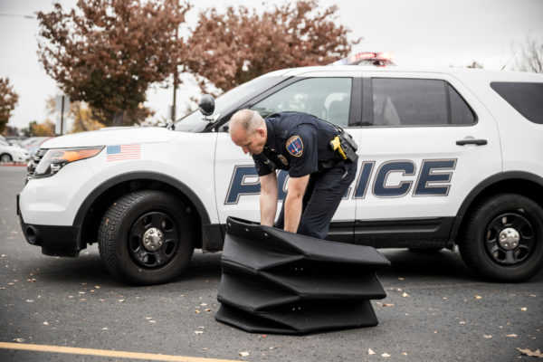 Lightweight Kevlar bulletproof shield inspired by origami ...