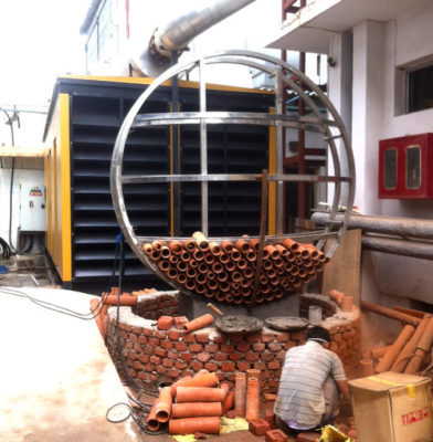Terracotta cones and water make for low-tech air-conditioning ...
