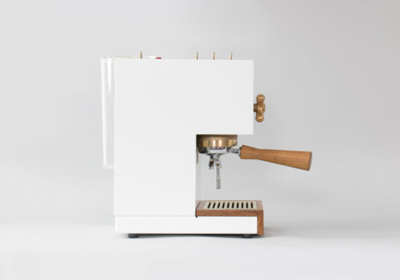 AnZa home espresso machine made from concrete and Corian - MaterialDistrict