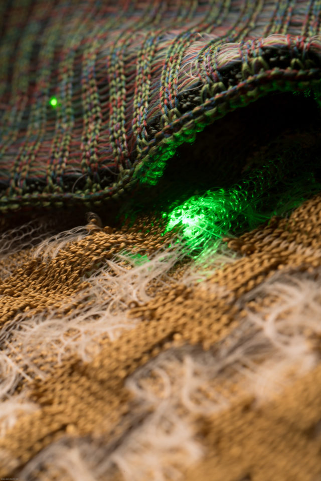 This washable fabric has electronic devices built into it ...