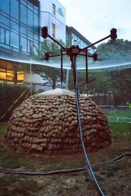 Mud-spraying drones to build homes - MaterialDistrict