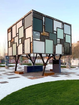 A circular pavilion made with recycled glass - MaterialDistrict
