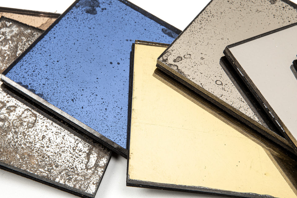 Antiqued mirror and gilded glass - MaterialDistrict