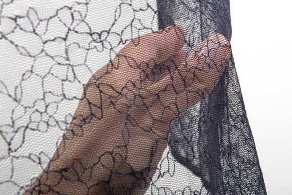 Dyed Polyester Sheer Lace - MaterialDistrict