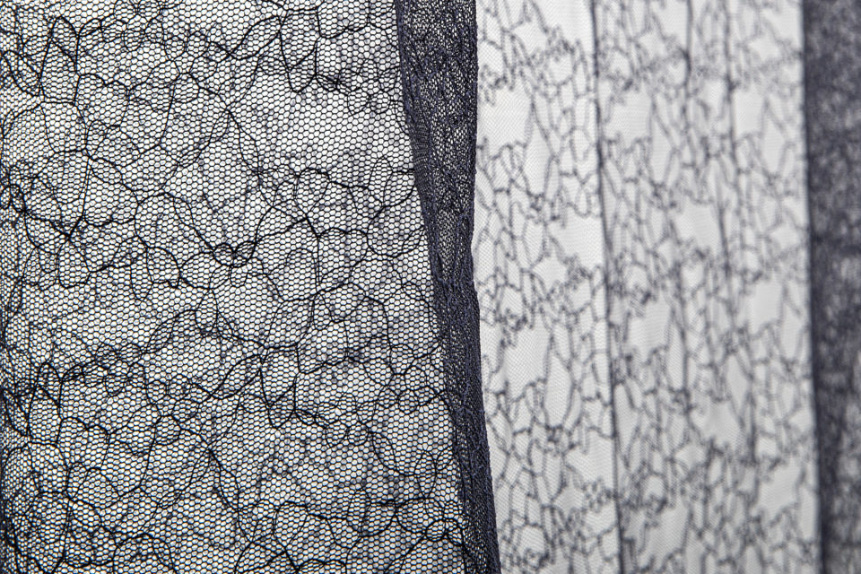Dyed Polyester Sheer Lace - MaterialDistrict