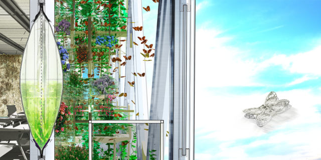 A building façade with integrated butterfly sanctuary - MaterialDistrict