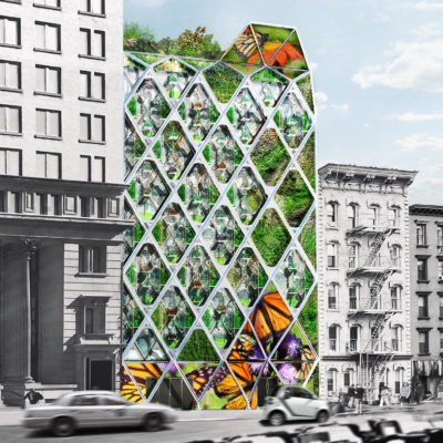 A building façade with integrated butterfly sanctuary - MaterialDistrict