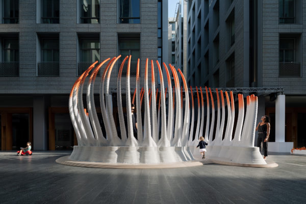 A 3D printed pavilion made from recycled plastic bottles - MaterialDistrict