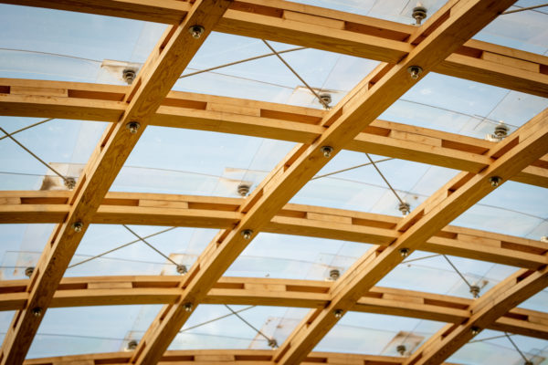 A timber and polycarbonate deployable grid shell - MaterialDistrict