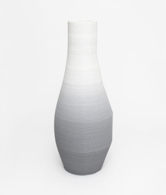 3D printed concrete gradient furniture and ceramic vases - MaterialDistrict