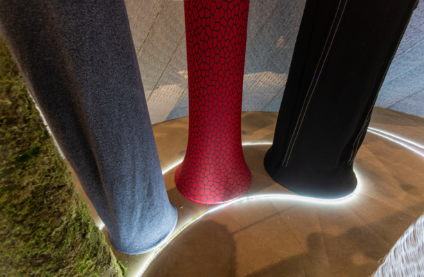 A structure inspired by trees made of multiple biobased materials - MaterialDistrict