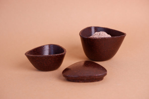 Cosmetic packaging made of cocoa bean shells - MaterialDistrict