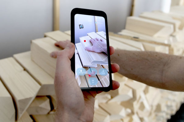 A wooden acoustic wall constructed with augmented reality ...
