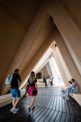 A wooden circular pavilion - MaterialDistrict