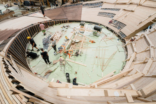 A wooden circular pavilion - MaterialDistrict