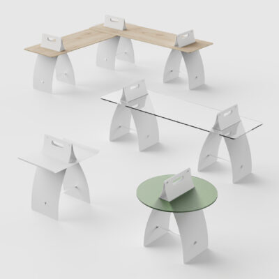 A side table of scrap metal - MaterialDistrict