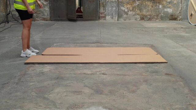 An emergency bed made of cardboard - MaterialDistrict