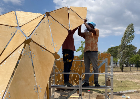 A pavilion made of plywood - MaterialDistrict