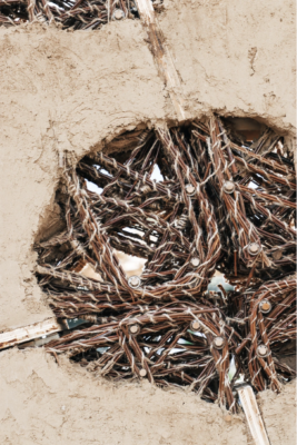 A hybrid structure made of willow and earth - MaterialDistrict