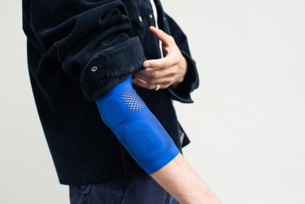 An elbow brace made with 3D printing and laser-cutting - MaterialDistrict