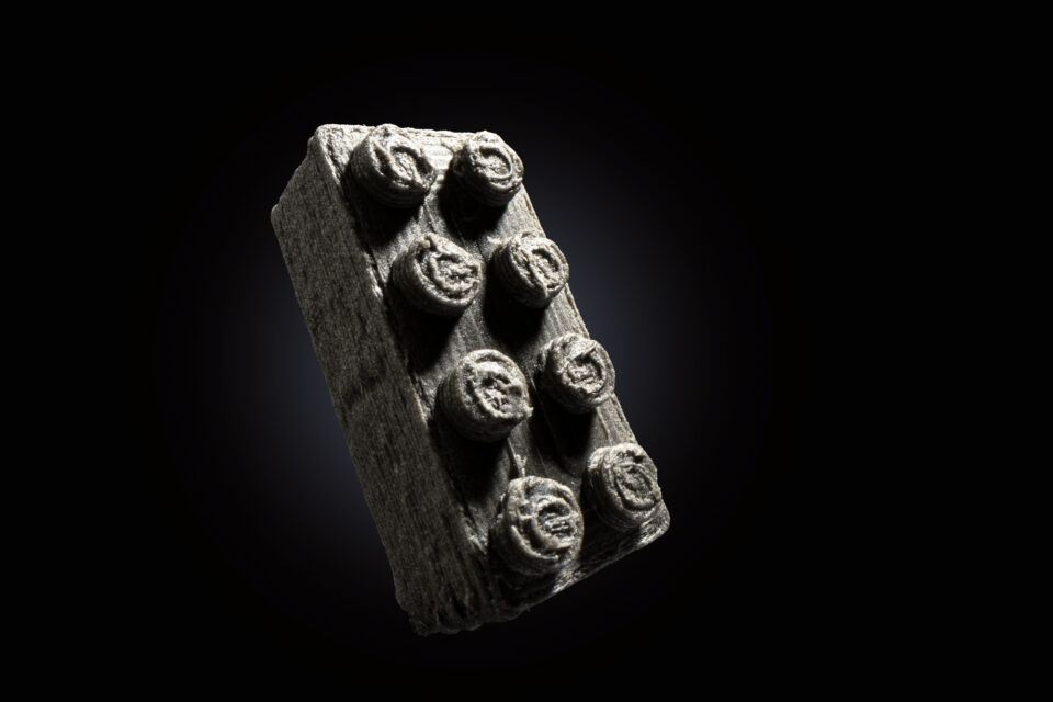 Building on the moon with LEGO bricks made of meteorites - MaterialDistrict