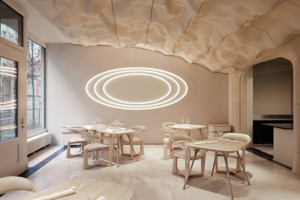 A 3D printed ceiling made of cellulose - MaterialDistrict
