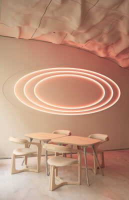 A 3D printed ceiling made of cellulose - MaterialDistrict