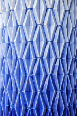 A colonnade decorated with three-dimensional porcelain tiles ...