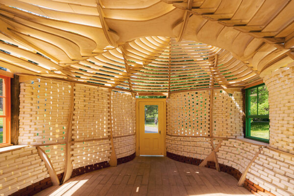 A pavilion made of mycelium bricks - MaterialDistrict