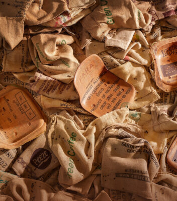 A chair made of coffee sacks - MaterialDistrict