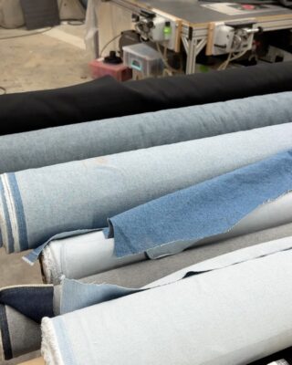 A table made of denim - MaterialDistrict