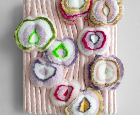 Tactile sculptures made of rescued yarn and rope - MaterialDistrict