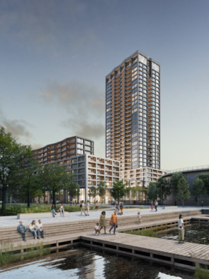 Construction Begins on the Largest Modular CLT Residential Building in ...