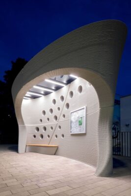 3D Printed Concrete Bus Stop in Bratislava Blends Design and Innovation ...