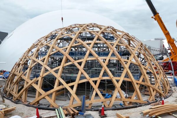 Blue Ocean Dome by Shigeru Ban Showcases Cardboard, Bamboo and Carbon ...