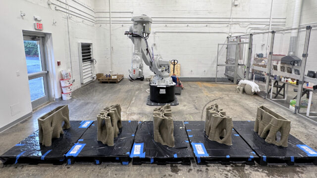 Diamanti: 3D Printed Concrete Canopy with Post-Tensioning and ...