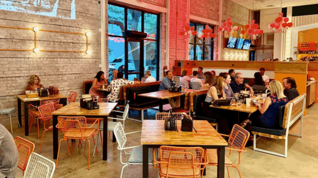 Reclaimed Chopsticks Used in Sustainable Restaurant Interior ...