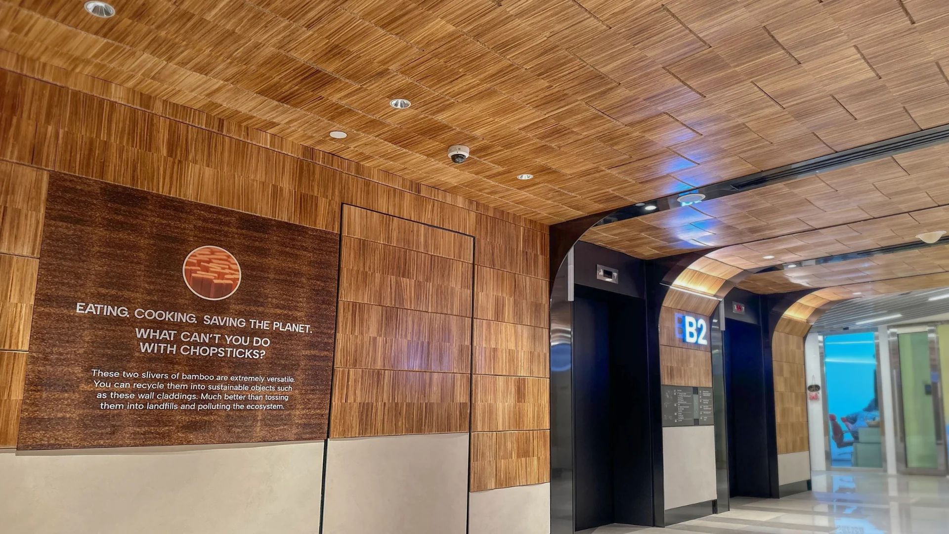 Recycled Chopsticks Find a Second Life in Singapore Shopping Mall ...